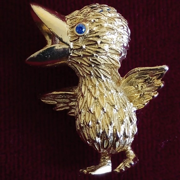 Gerry Weber | Jewelry | Gerrys Baby Bird Gold Tone With Blue Eyes ...
